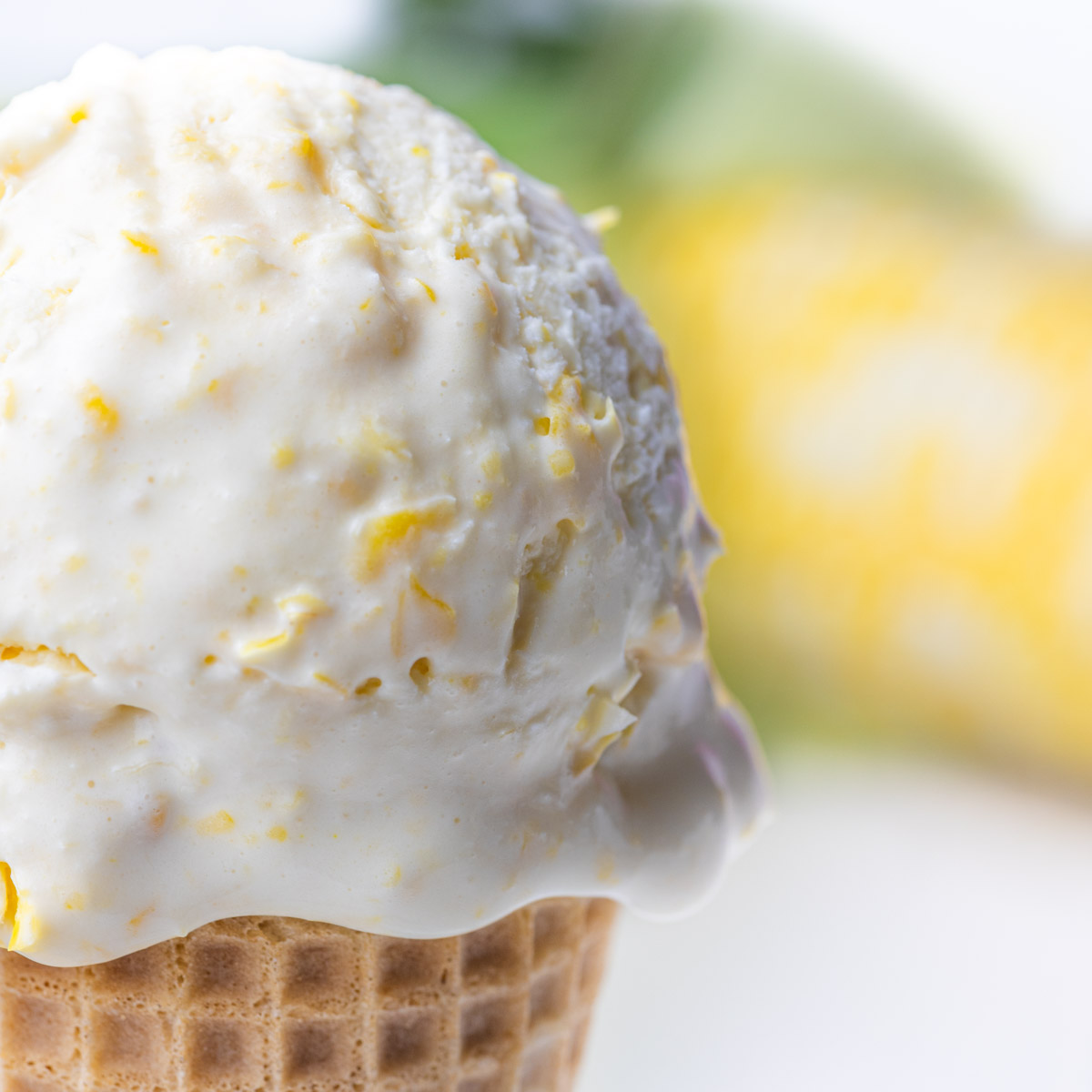 3-Ingredient Sweet Corn Ice Cream {No-Churn} • Flour de Liz